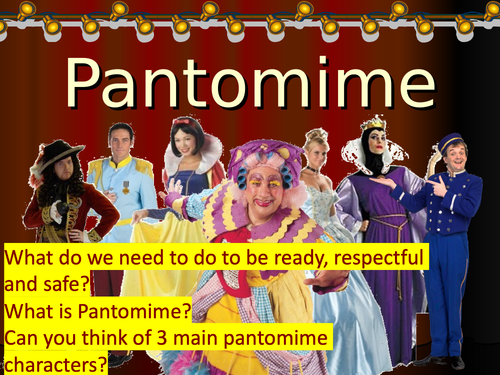 Pantomime - Stock Character exploration. | Teaching Resources