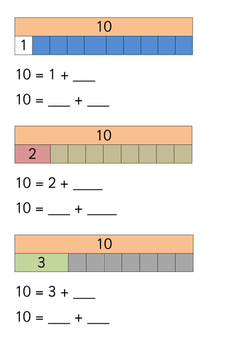 Bar model - bonds to 10 / bars to calculate to 20 | Teaching Resources