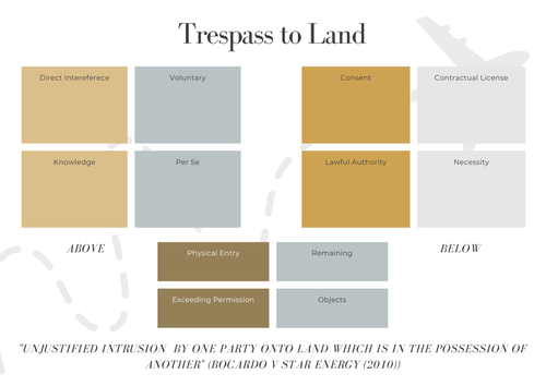 A-Level Law: Trespass to Land Crib Sheet - Eduqas Tort Law | Teaching ...