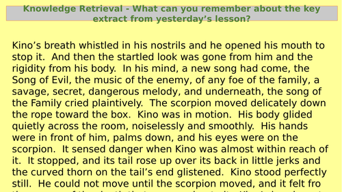 AQA GCSE Paper 1 Practice 2022 - John Steinbeck's 'The Pearl ...