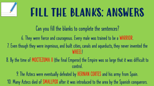 The Aztecs - KS2 Knowledge Retrieval Activities Pack! | Teaching Resources The Aztecs - KS2 Knowledge Retrieval Activities Pack! | Teaching Resources