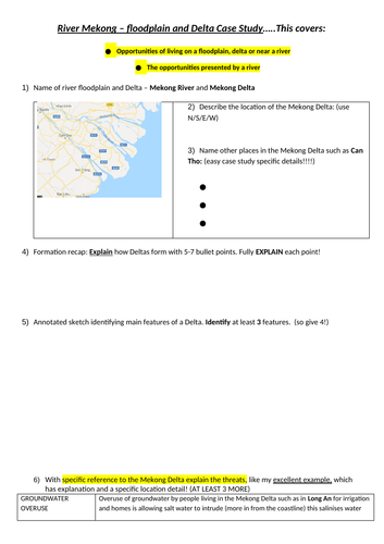 River Case Study | Teaching Resources
