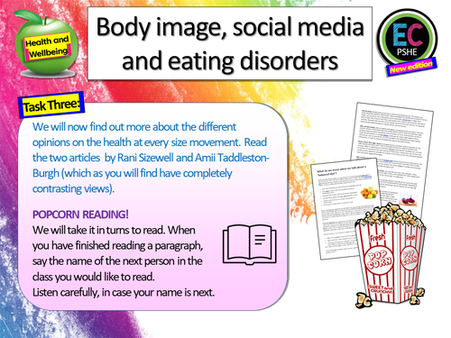 Body image + Social Media PSHE | Teaching Resources