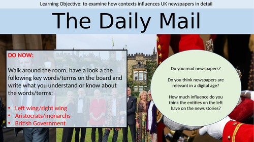 DAILY MAIL CONTEXTS, INDUSTRIES AND AUDIENCES AQA/OCR ALEVEL MEDIA ...