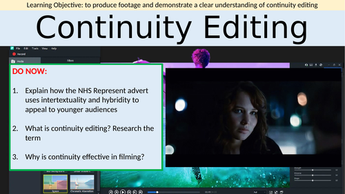 Continuity Editing | Teaching Resources
