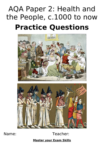 AQA History: Health and the People Practice Questions | Teaching Resources