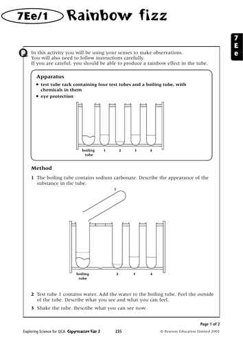 Chemical reactions KS3 Whole topic lessons (middle school) | Teaching ...