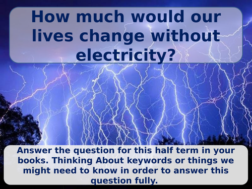 Electricity KS3 Whole topic lessons (middle school) | Teaching Resources