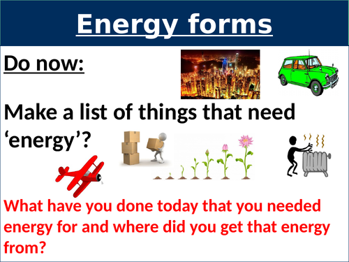 Energy and transfers KS3 Whole topic lessons (middle school) | Teaching ...