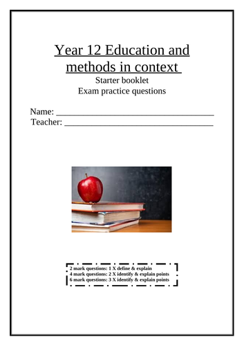 Sociology exam practice booklet | Teaching Resources Sociology exam practice booklet | Teaching Resources