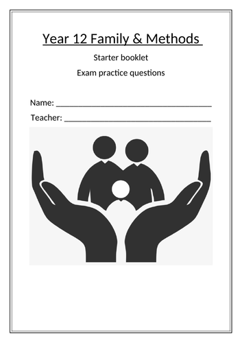 Sociology exam practice booklet for Families & house holds and ... Sociology exam practice booklet for Families & house holds and ...