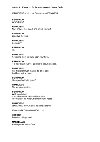 Key Stage 3 Introduction to Shakespeare (Practical) | Teaching Resources