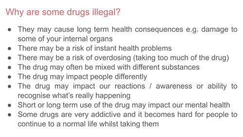 Illegal Drugs Tutorial PSHE | Teaching Resources