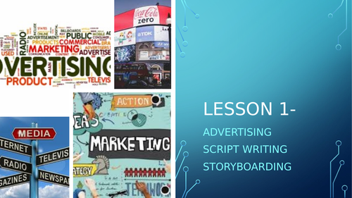 Advertising - Script Writing and Storyboarding | Teaching Resources