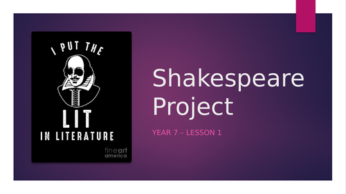 Key Stage 3 Shakespeare Scripted Project - Full SOW | Teaching Resources