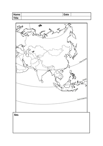 Blank Asia Map | Teaching Resources