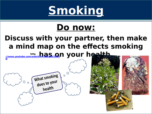 Diet, alcohol and smoking (health) KS3 Whole topic lessons (middle ...