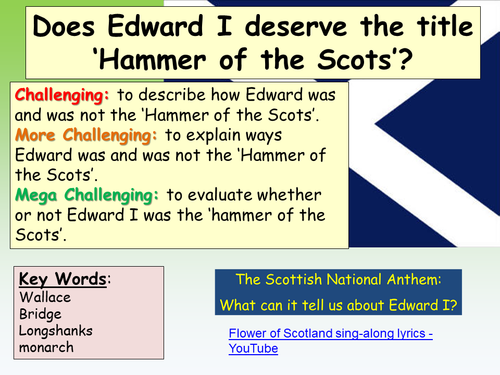 Edward I + Scotland | Teaching Resources