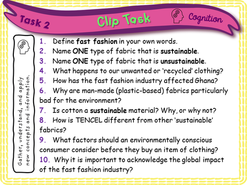 Fast Fashion | Teaching Resources