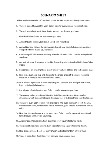 The Country Game (All Years Activity) | Teaching Resources