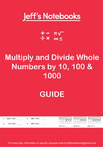 Multiply & Divide Whole Numbers by 10, 100 & 1000 - KS2 | Teaching ...