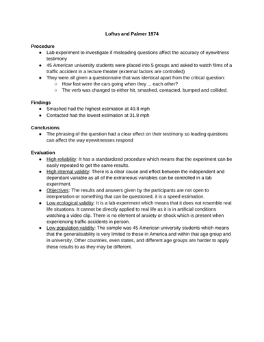 AQA Psychology Memory Notes | Teaching Resources
