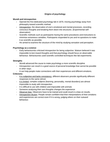 AQA psychology approaches notes | Teaching Resources