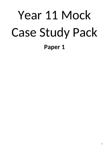 Edexcel B GCSE Geography Paper 1 Case Study Notes and Exam Questions ...