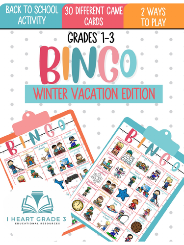 Winter Break Bingo | Teaching Resources