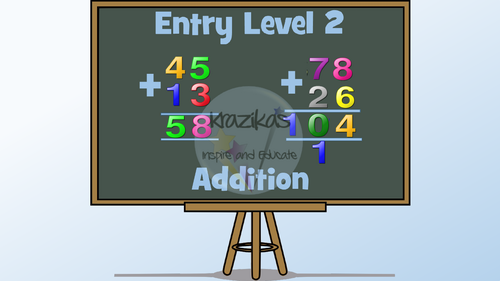 Functional Skills Maths - Entry Level 2 - Addition - PowerPoint Lesson ...