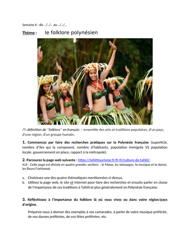 ADVANCED FRENCH conversation - 10 weeks of topics | Teaching Resources