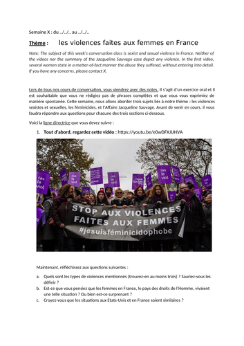 ADVANCED FRENCH conversation - 10 weeks of topics | Teaching Resources