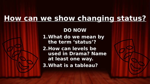 Year 7 Introduction to Drama Unit | Teaching Resources
