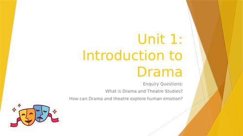 Year 7 Introduction to Drama Unit | Teaching Resources