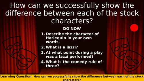 Commedia Dell'arte Drama Unit | Teaching Resources