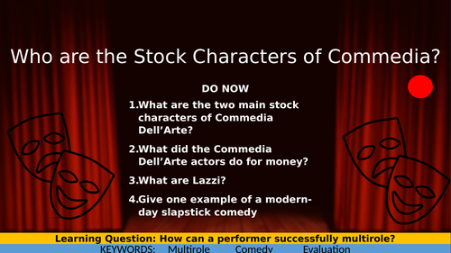 Commedia Dell'arte Drama Unit | Teaching Resources