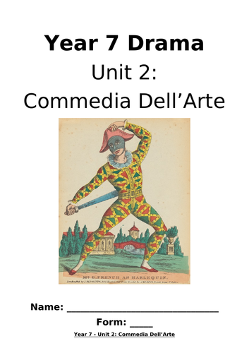 Commedia Dell'arte Drama Unit | Teaching Resources