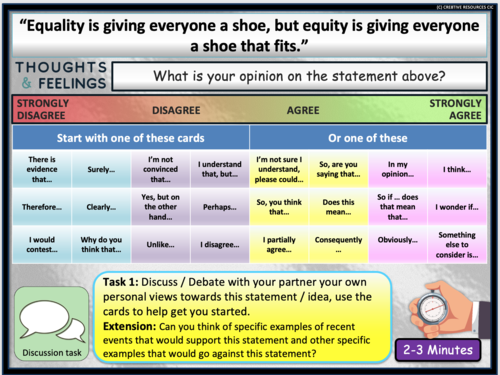 Equity Equality Fairness PSHE | Teaching Resources