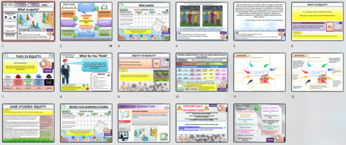 Equity Equality Fairness PSHE | Teaching Resources