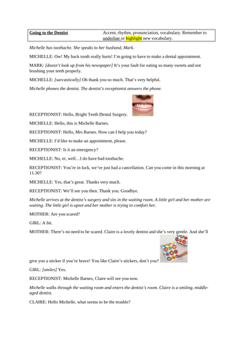 ESOL Going to the Dentist | Teaching Resources