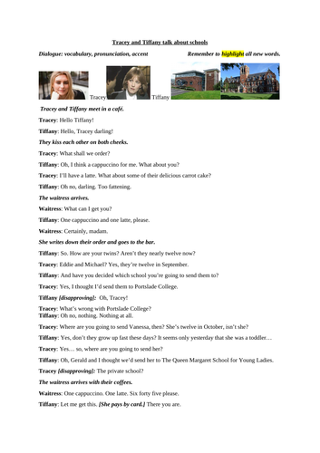 ESOL dialogue: state or private school? | Teaching Resources