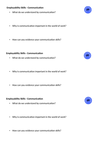 Skills for Employment - Communication | Teaching Resources