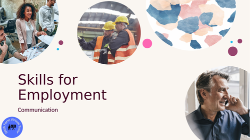 Skills for Employment - Communication | Teaching Resources