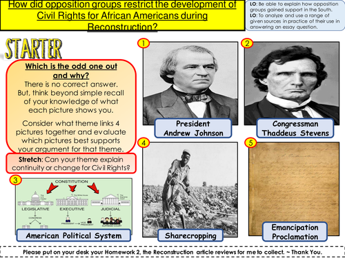 How did opposition groups restrict the development of Civil Rights for ...