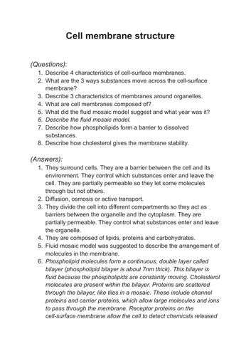 CONCISE A* A Level Biology Topic 2 Cells & Cell Membrane Revision Notes ...