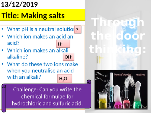 C5.4 Making a salt | Teaching Resources