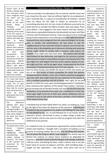 Frankenstein Chapter 20 Fully Annotated | Teaching Resources
