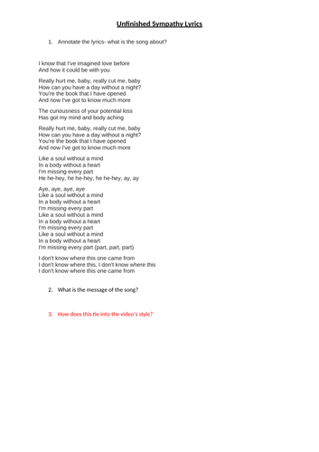 A Level Media OCR Music Video Lessons | Teaching Resources