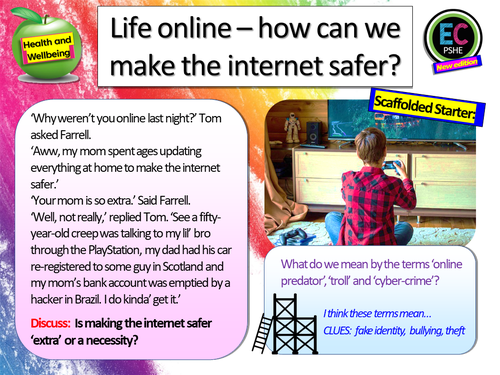 Online Safety + Social Media PSHE | Teaching Resources