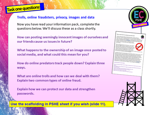 Online Safety + Social Media PSHE | Teaching Resources
